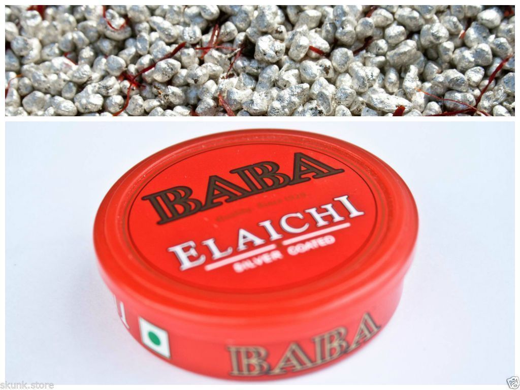 Baba Elaichi Silver Coated Saffron Flavored Cardamom Seeds Mouth ...