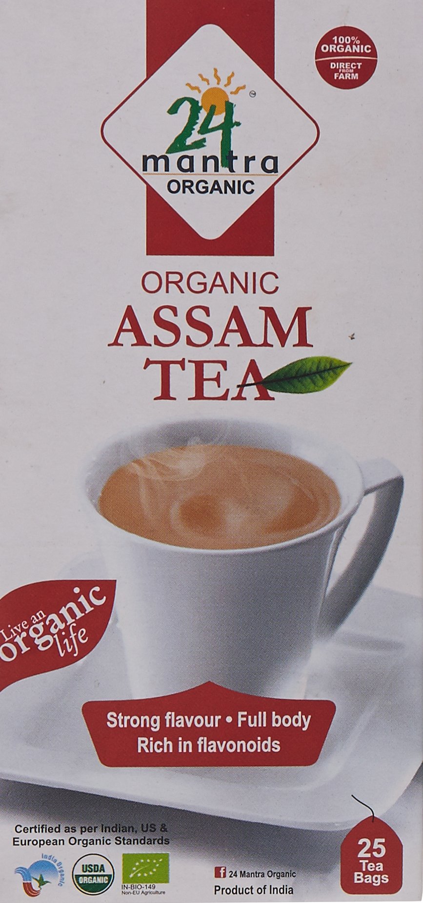 Organic Assam Tea -24 Mantra brand 25 infusion bags #46594 | DesiClik ...