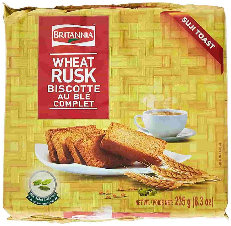 Britannia Wheat Rusk 235 g #37474 | DesiClik.com, USA