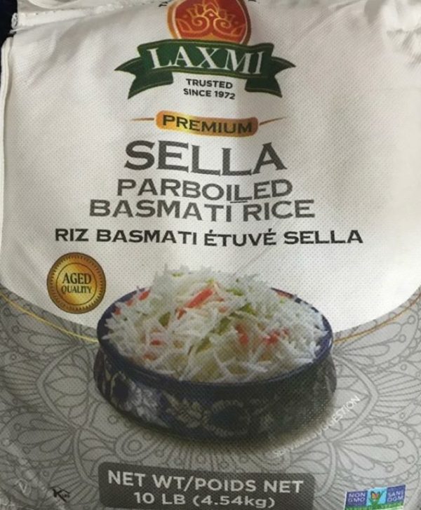 Laxmi Sella Parboiled Basmati Rice 10 lbs #49571 | DesiClik.com, USA