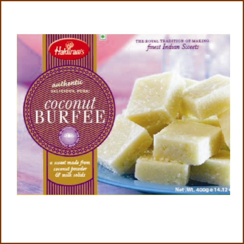 Haldiram Coconut Burfee, INDIAN SWEETS #22826 | DesiClik.com, USA