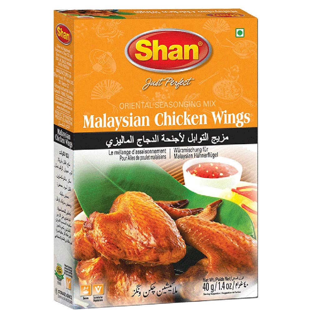 Shan Seasoning Mix -malaysian Chicken Wings 40 gms #45579 | DesiClik ...