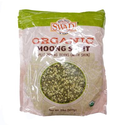 Swad Organic Moong Split 2 lbs #50980 | DesiClik.com, USA