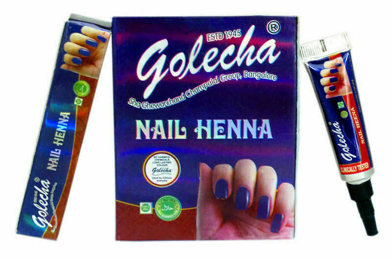 Golecha Nail Henna Cones Blue 12 cones #56055 | DesiClik.com, USA