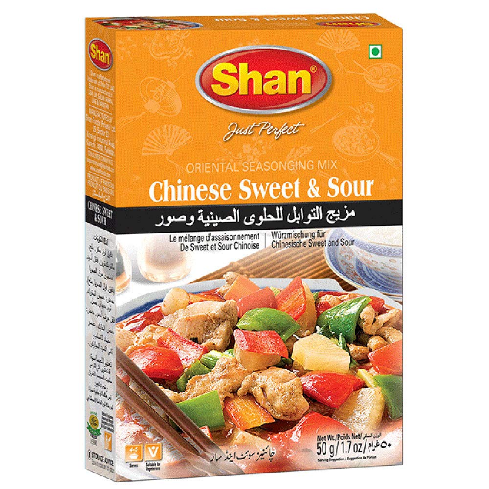 Shan Seasoning Mix - Chinese Sweet & Sour 50 gms #45574 | DesiClik.com, USA