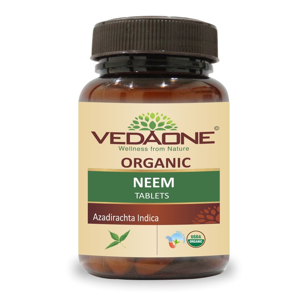Vedaone Organic Neem Capsules 60 cap #55524 | DesiClik.com, USA