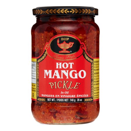 Deep Hot Mango Pickle In Oil 26 oz #36195 | DesiClik.com, USA
