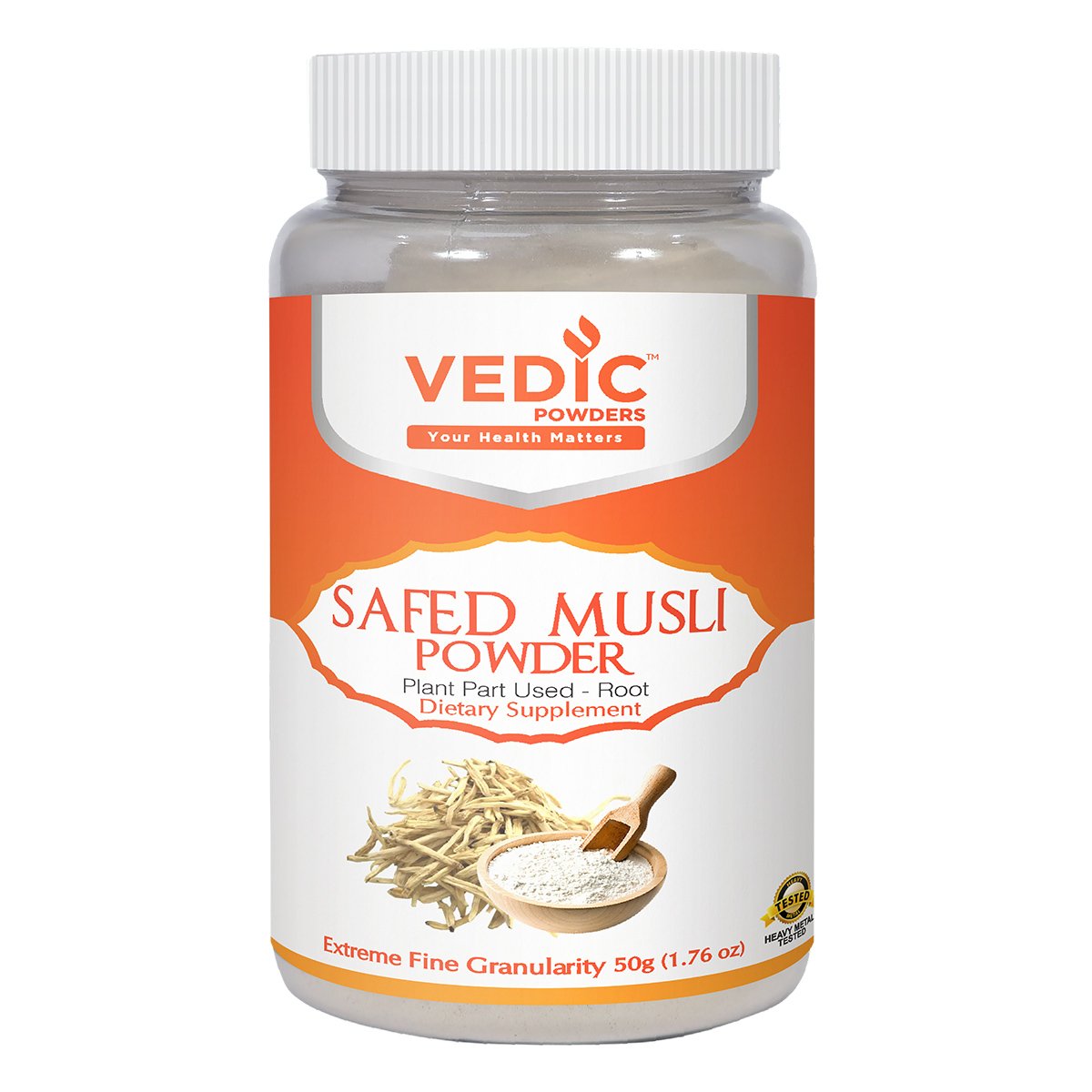 Vedic Care Safed Musli Powder 100gm #55568 | DesiClik.com, USA