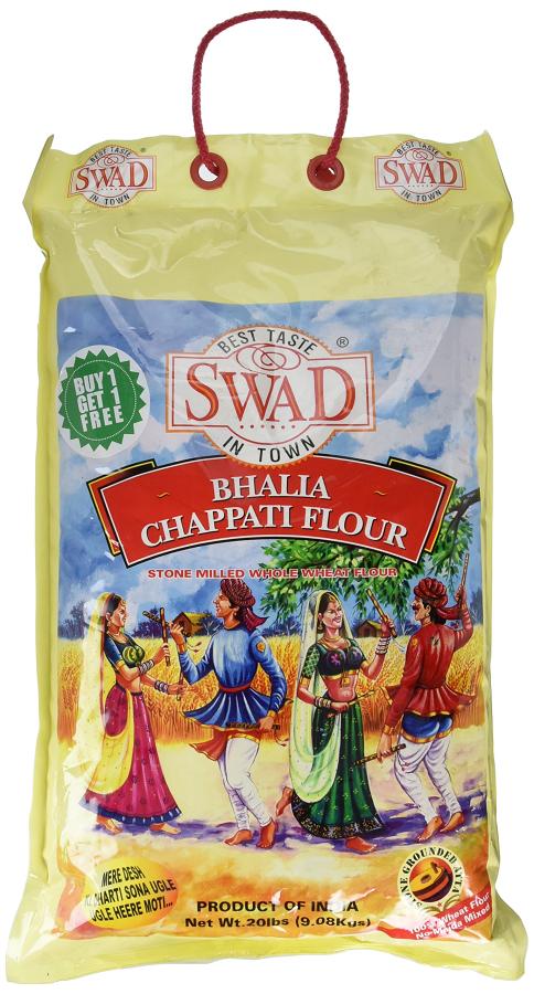 Swad Bhalia Chapati Flour 20 lbs #49576 | DesiClik.com, USA