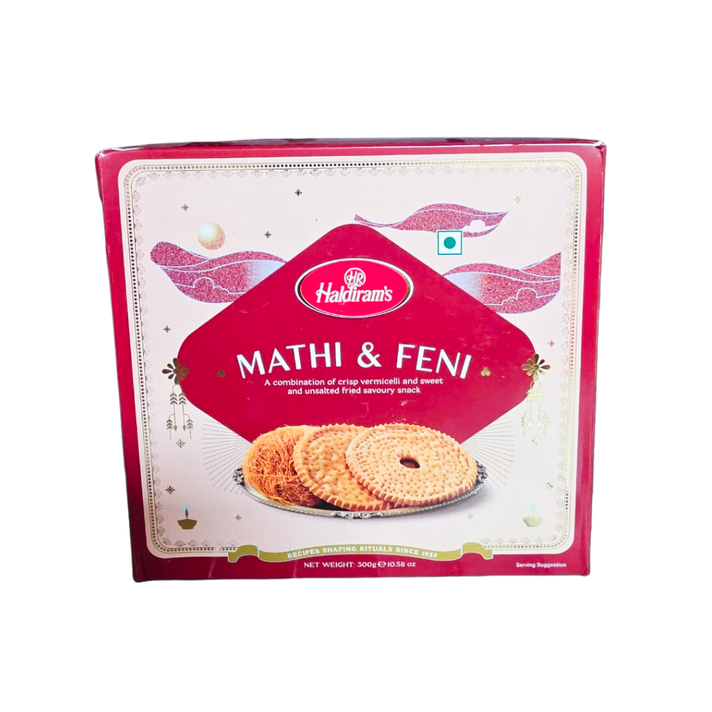 Haldiram's Mathi & Feni - 300g | Authentic Indian Namkeen Snack Combo ...