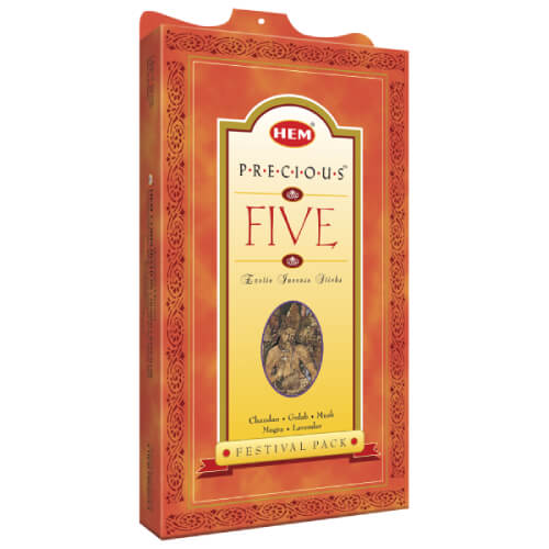 Hem Precious Five Festival Pack 5 x 23 gms #49800 | DesiClik.com, USA