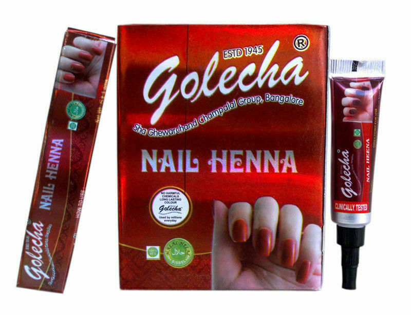 Golecha Nail Henna Cones Red 12 cones #56046 | DesiClik.com, USA