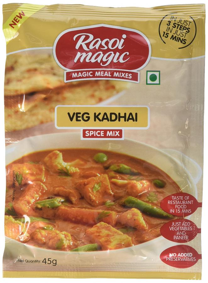 Rasoi Magic Spice Mix- Veg Kadhai 45 gms #44997 | DesiClik.com, USA