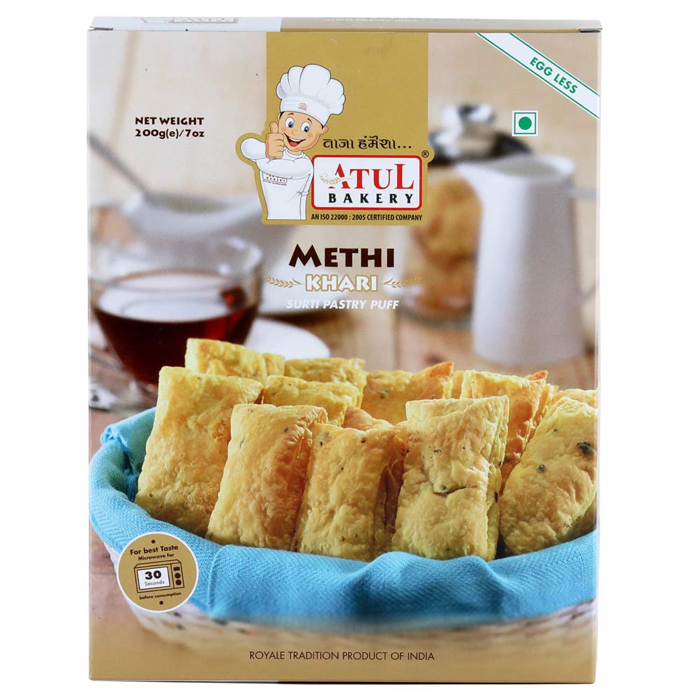 Atul Bakery Methi Khari 400 gm #51307 | DesiClik.com, USA