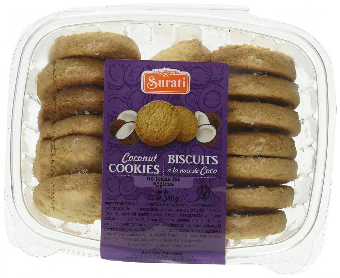 Surati Coconut cookies 340 gms #46920 | DesiClik.com, USA