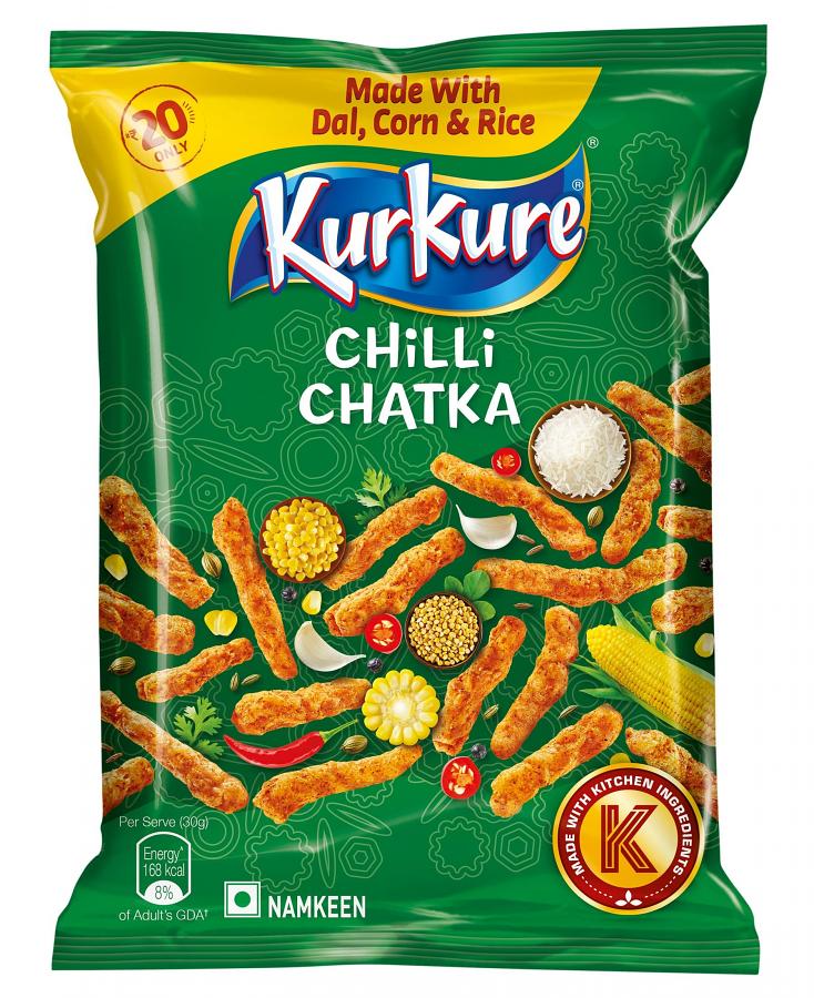 Kurkure Chilli Chatka 90 gms #46609 | DesiClik.com, USA