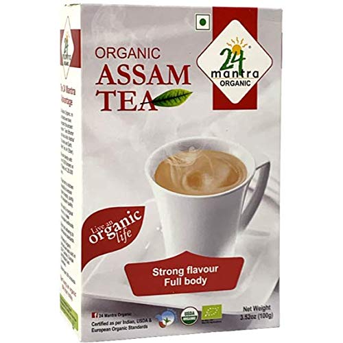 24 Mantra Organic Assam Tea 100gm #46567 | DesiClik.com, USA