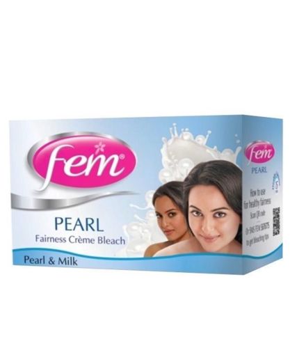 Fem Fairness Cream Bleach for Wheatish to Dark skin Tones Milk, Pearl ...