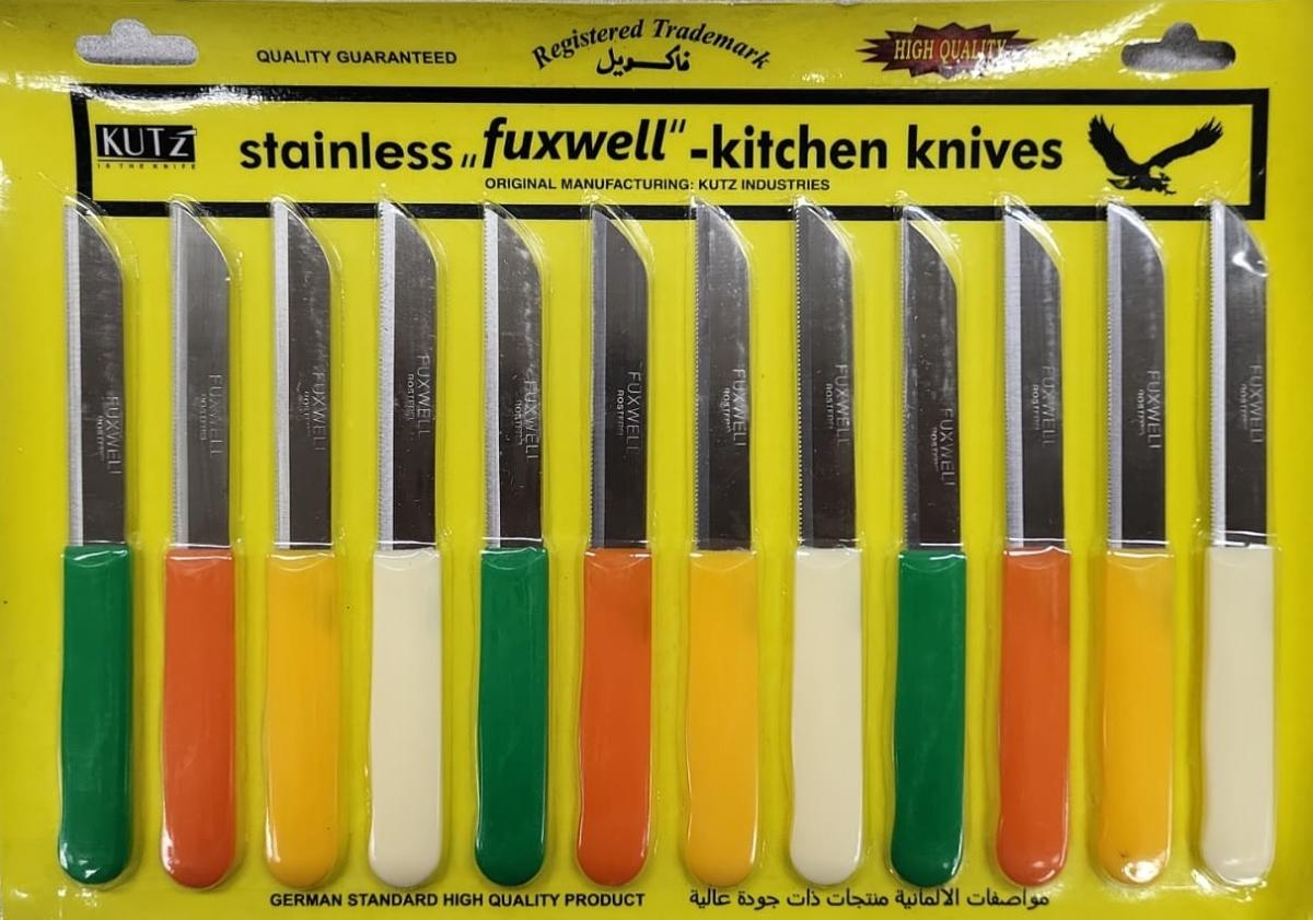 Fuxwell 12-Piece Stainless Steel Knife Set #57087 | DesiClik.com, USA