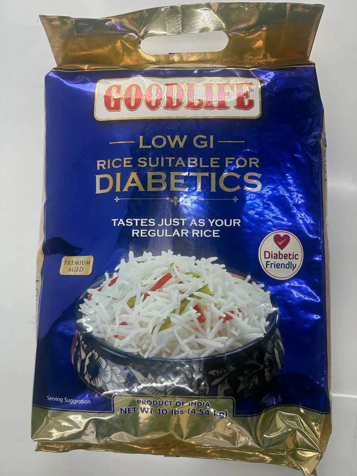 Good Life Low GI Diabetic Basmati Rice-10Lb #61685 | DesiClik.com, USA