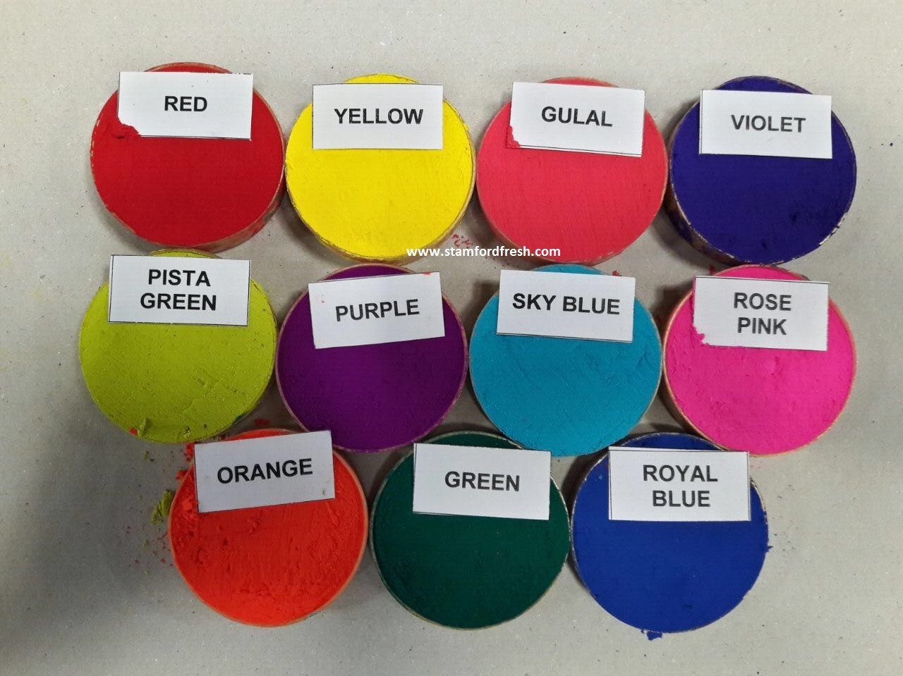 Holi Color Powder Pink 3.5lbs (8*200gm) - Holi Colors | DesiClik.com, USA