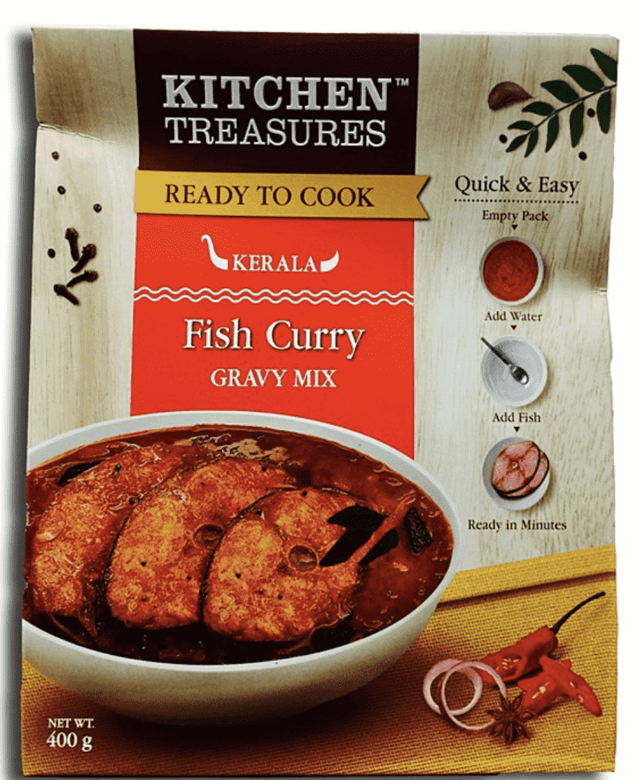 Kitchen Treasures Fish Curry Masala 400 G #33690 | DesiClik.com, USA