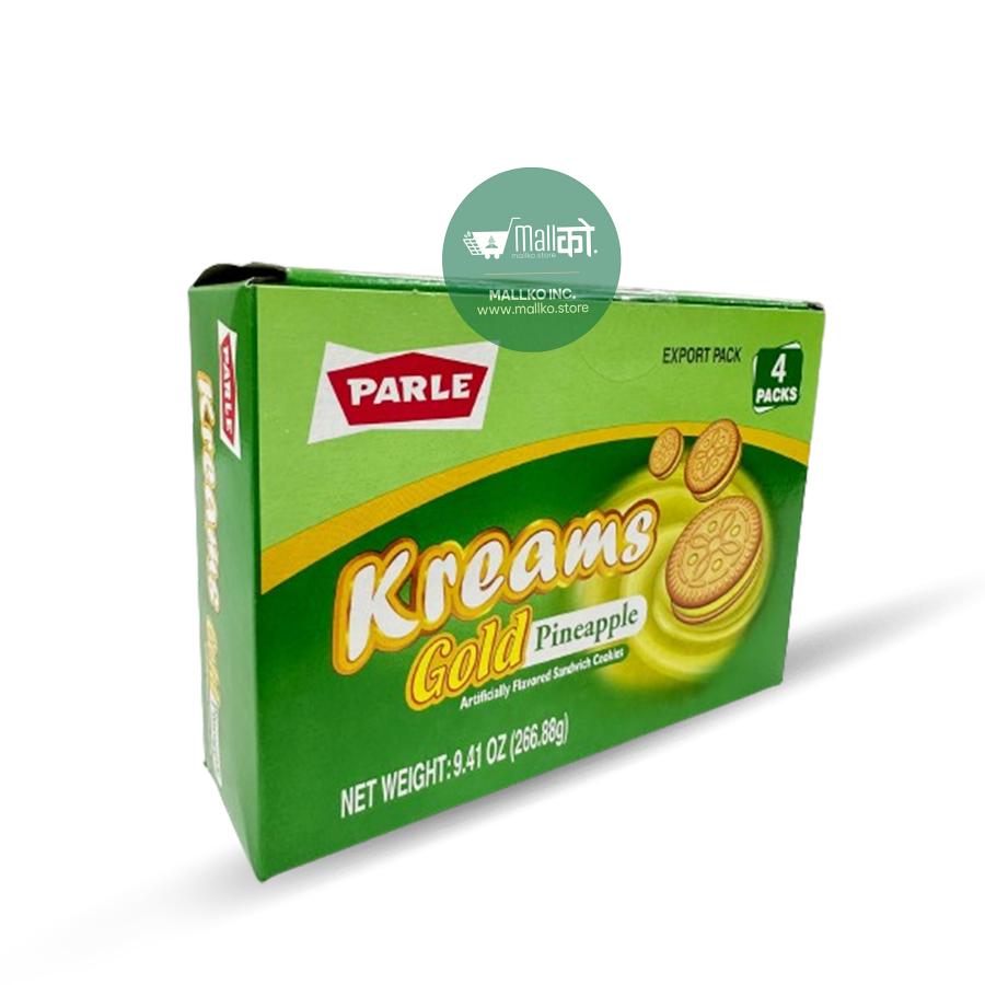 Parle Kreams Gold Pineapple Cookies - 266.88g #59393 | DesiClik.com, USA