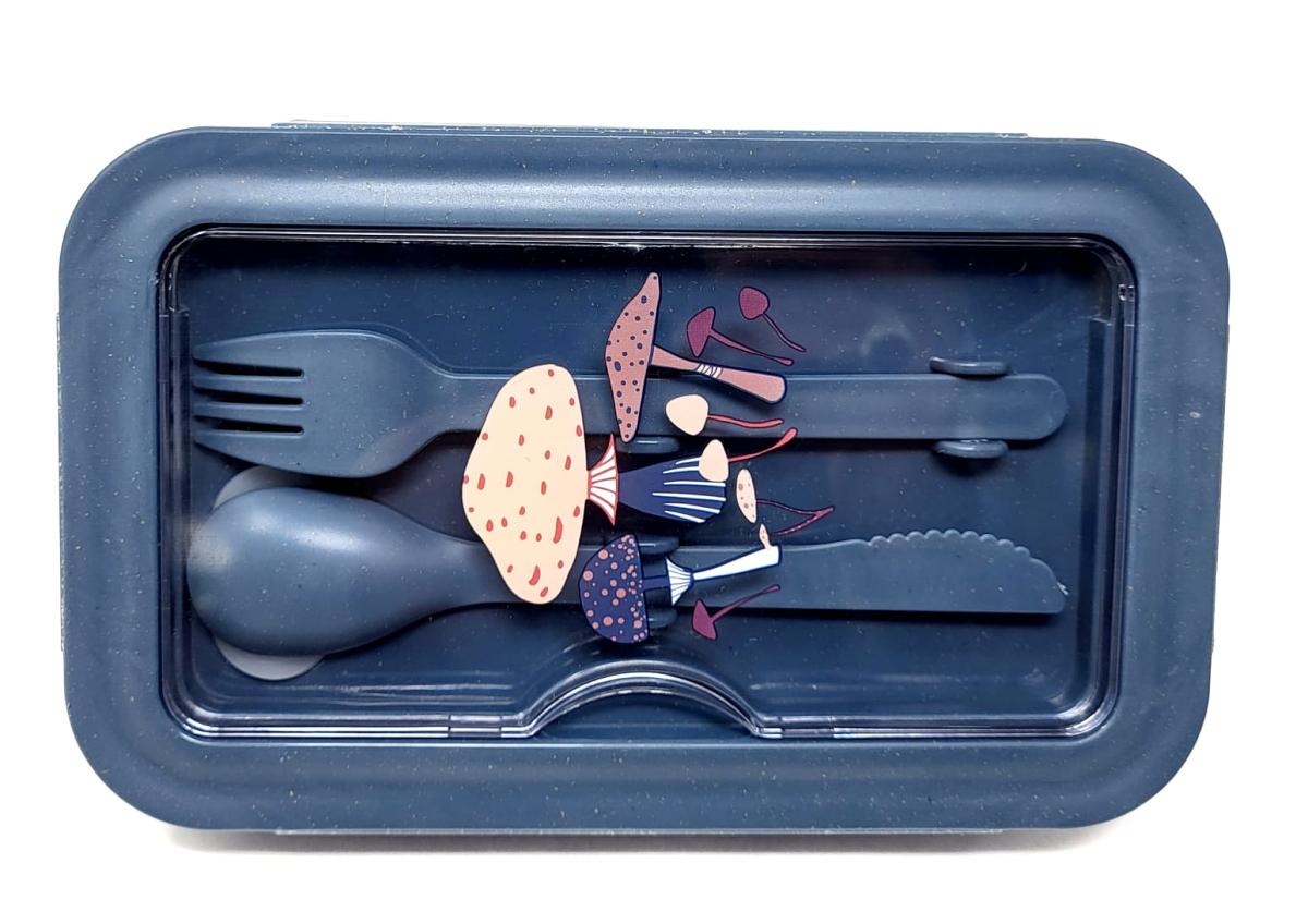 Tabakh Lunch Box With 2 Compartment and Cutlery #59081 | DesiClik.com, USA