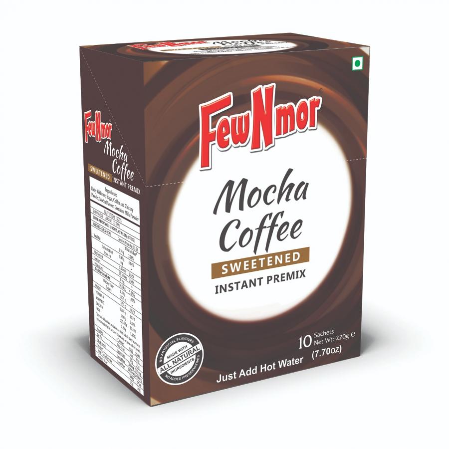 Mocha Coffee Sweetened Instant Premix 22g*10 #44666 | DesiClik.com, USA