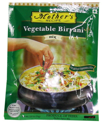 Mother's Recipe Vegetable Biryani Mix 75 G #32768 | DesiClik.com, USA