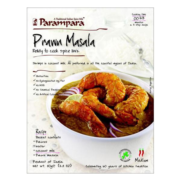 Parampara Prawns Masala Mix 80 G #33386 | DesiClik.com, USA