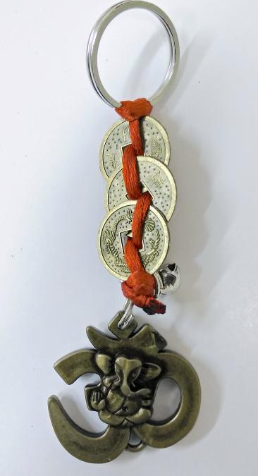 OM Symbol With Ganesh Key Chain, RELIGIOUS KEYCHAIN #22010 | DesiClik ...