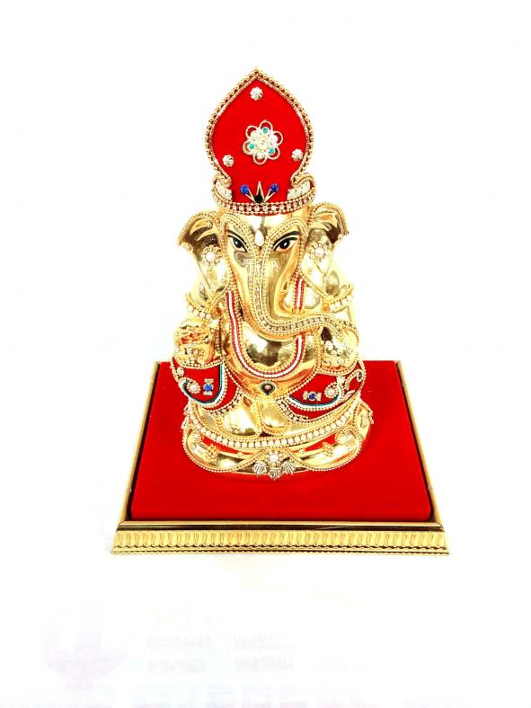 Handcrafted Embellished Ganpati / Ganesha Moorthi #23317 | DesiClik.com ...