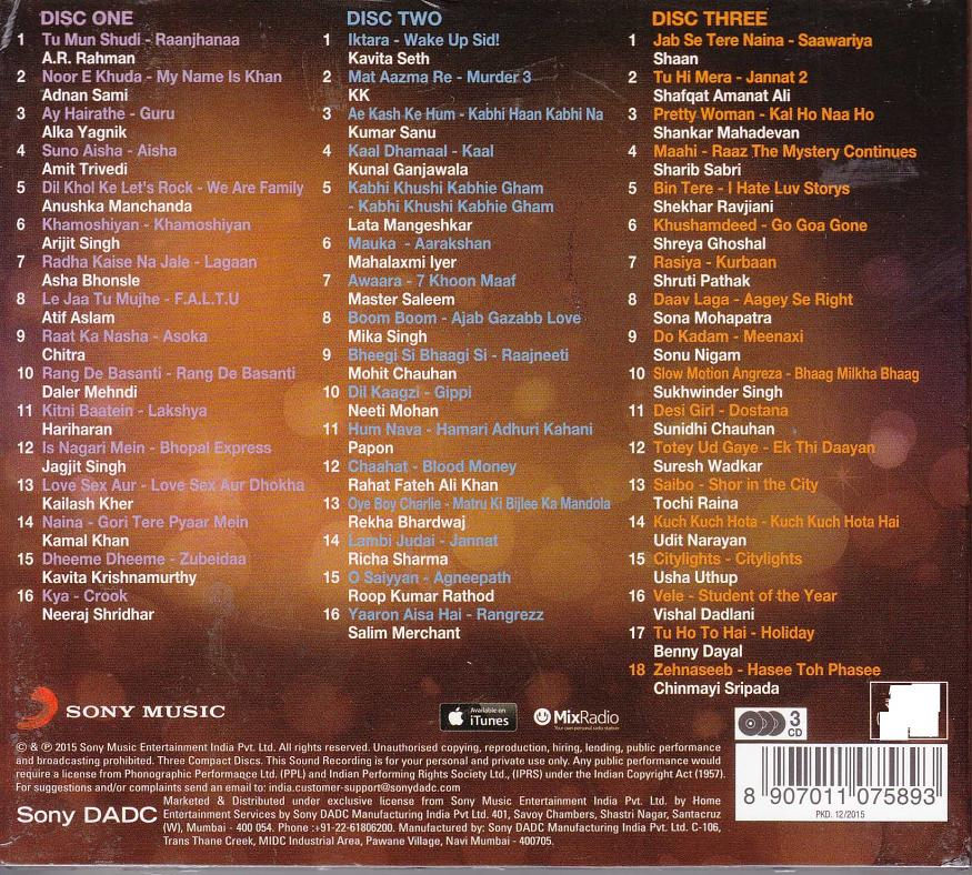 50 Great Voices Of Bollywood Hindi CD, BOLLYWOOD FILM MUSIC CD #24786 ...