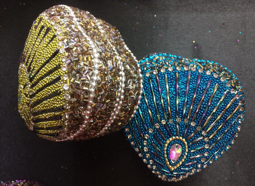 Peacock Plume Trinket Boxes (4 pcs) #25482 | Buy Online @ DesiClik.com, USA