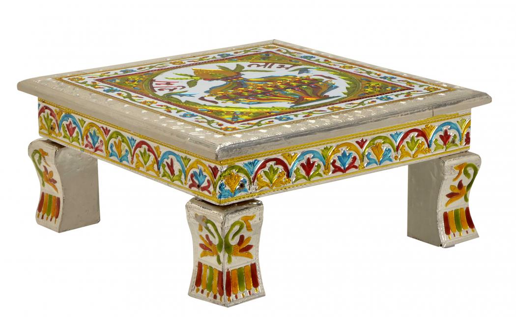 Meenakari Subh Labh Design Puja Bajot/Chowki/ Chaurang Pooja #25612 ...