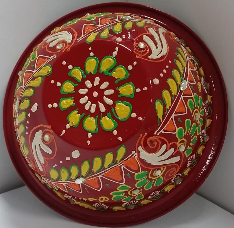 Pithi or Pooja Decorative Plate 6' #25926 | DesiClik.com, USA