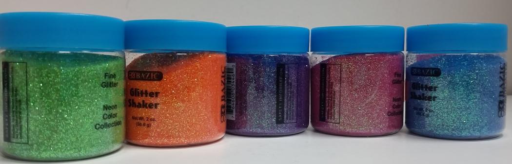 Neon Colors Rangoli Glitter Powder 6 pack #25932 | DesiClik.com, USA
