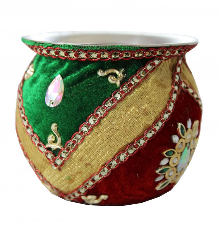 Traditionally Decorated Fancy Kalask Lota for Pooja #26559 | DesiClik ...
