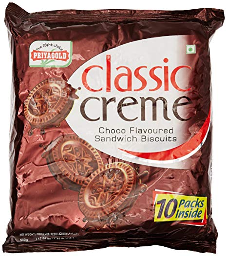 Priyagold Classic Creame Chocolate Biscuits 500 gm #37647 | DesiClik ...