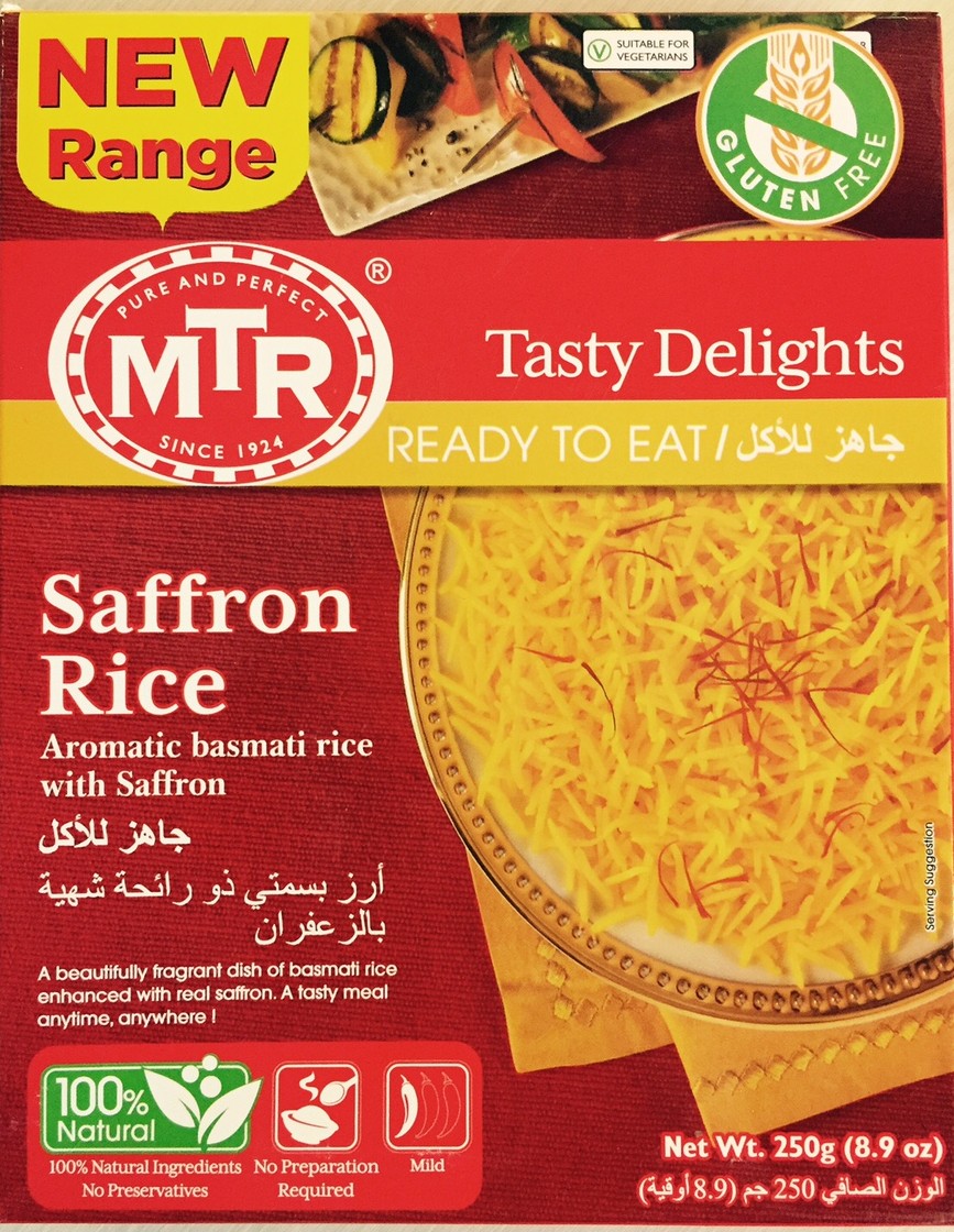 MTR Saffron Rice (Ready-To-Eat) 250 G #32869 | DesiClik.com, USA