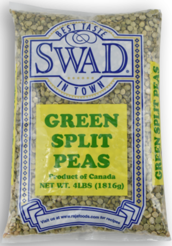 Swad Green Split Peas 4 lbs #53182 | Buy Online @ DesiClik.com, USA