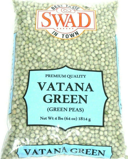 Swad Vatana Green (Green Peas) 4 lbs #53737 | DesiClik.com, USA