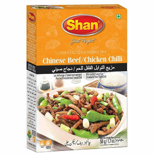 Shan Chinese Beef/Chicken Chilli Oriental Seasoning Mix 1.76 oz (50g ...