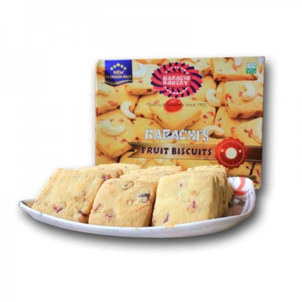 Karachi Bakery Fruit Biscuits 400 G #33138 | DesiClik.com, USA