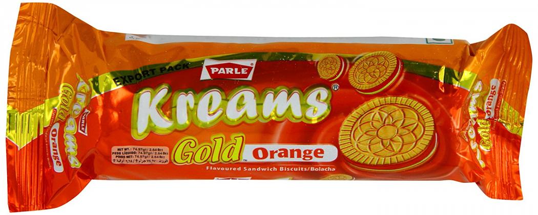 Parle Kreams Gold Orange 70 G #33070 | Buy Parle Biscuits Online