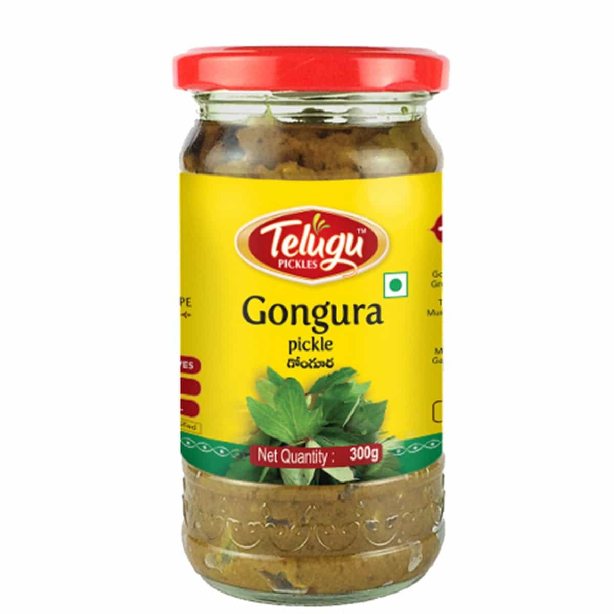 Telugu Gongura Pickle With Garlic 300 g #36378 | DesiClik.com, USA