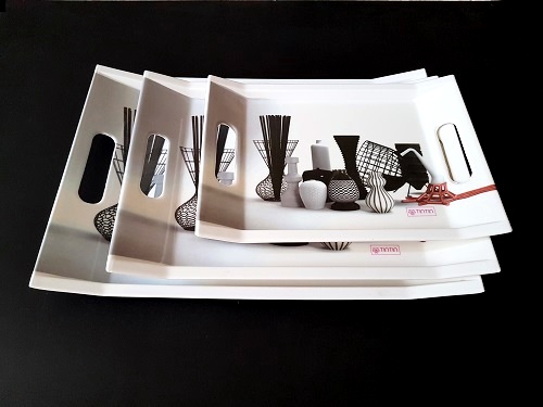 Melamine Serving Trays in Contemporary Design (3pc/Set) #34662 ...